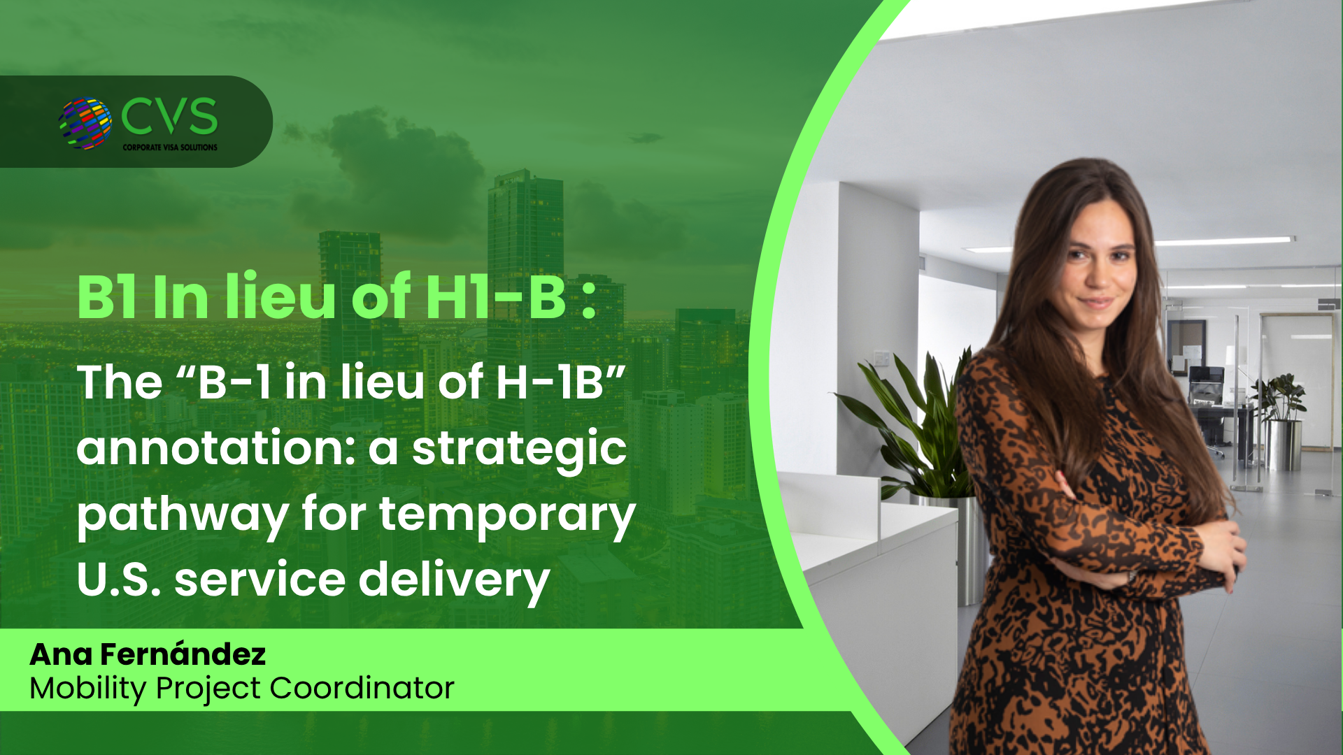 B1 in lieu of H-1B visa for UK companies